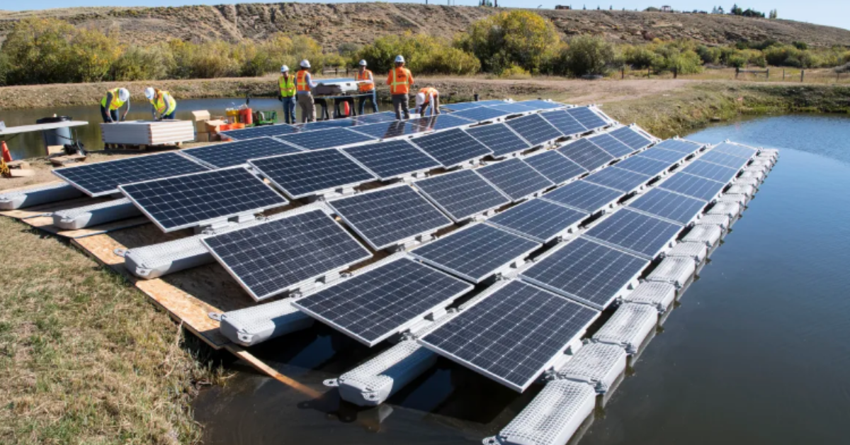Floating solar array could improve water quality, lower the power bill ...