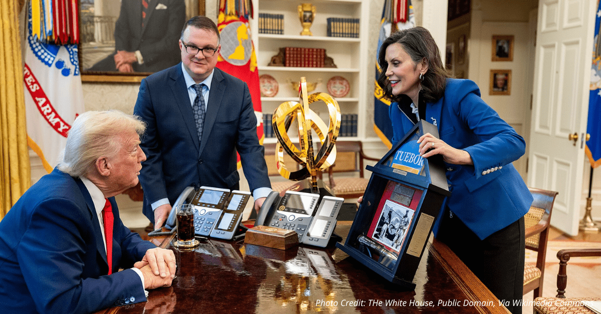 Trump makes Whitmer show her face at Michigan event - Rocky Mountain Voice