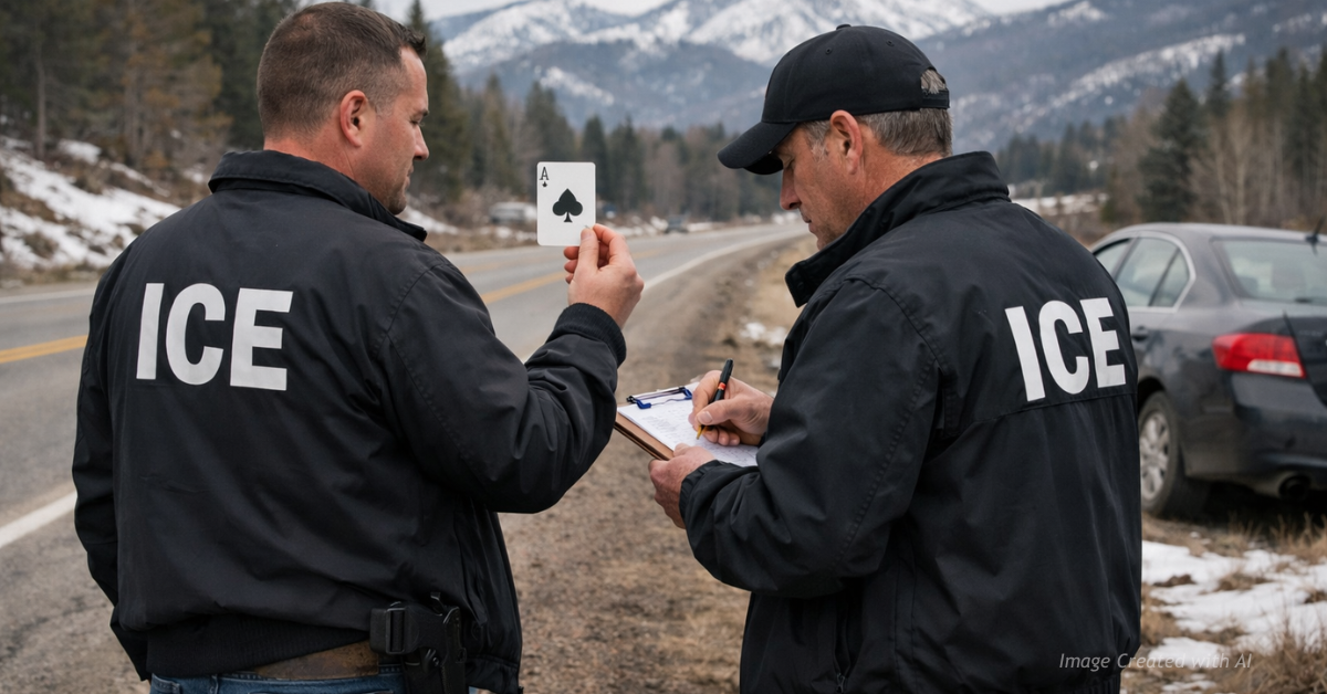 ICE Investigating Use of Death Symbol Cards Left in Vehicles After ...