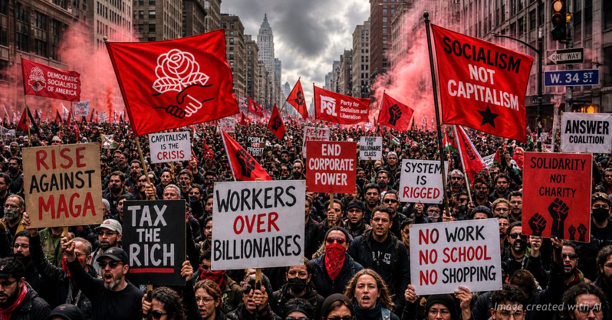 Nationwide May Day Protests Spotlight Communist And Socialist Linked ...